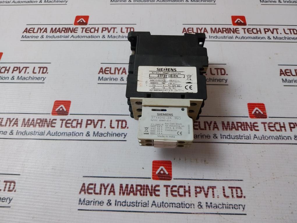 Siemens 3Tf32 00-0A Air Break (Power) Contactor W/ 3Tx4010-2A Contact ...