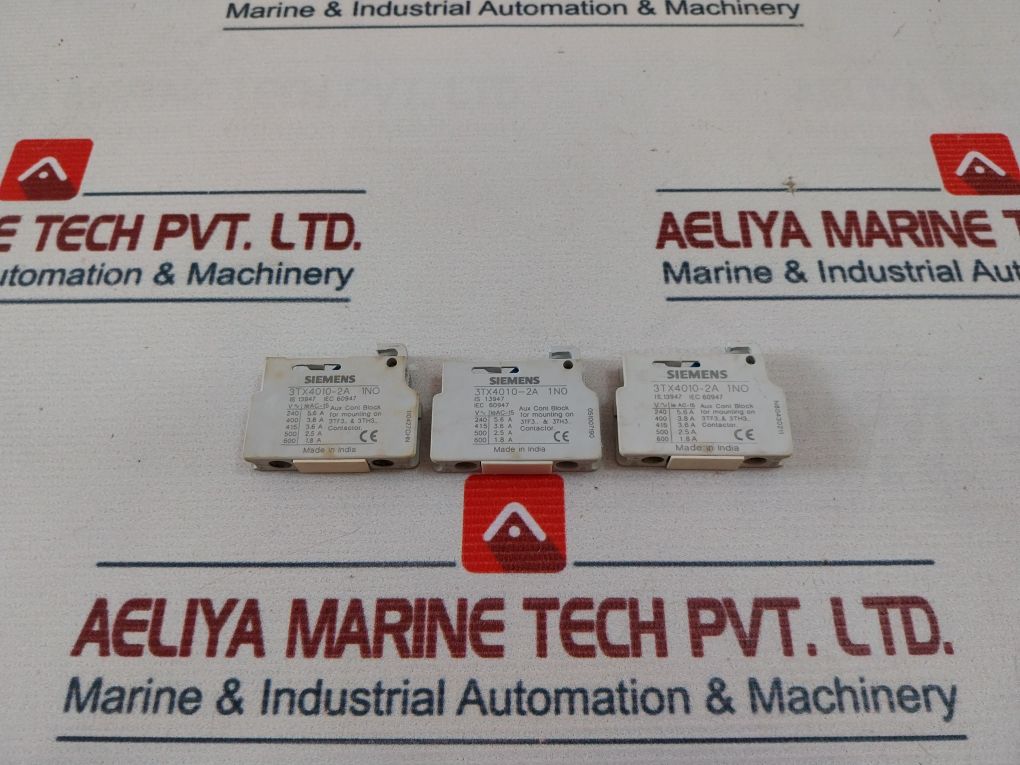 Siemens 3Tx4010-2A Auxiliary Contact Block – Aeliya Marine Tech