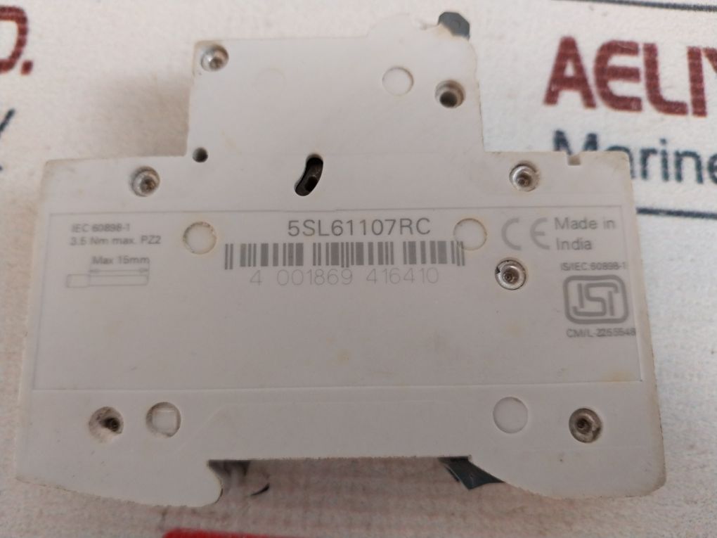 Siemens 5Sl61107Rc Miniature Circuit Breaker – Aeliya Marine Tech