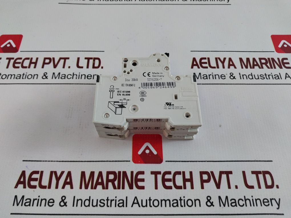 Siemens 5Sy62 Mcb C6 Circuit Breaker – Aeliya Marine Tech®