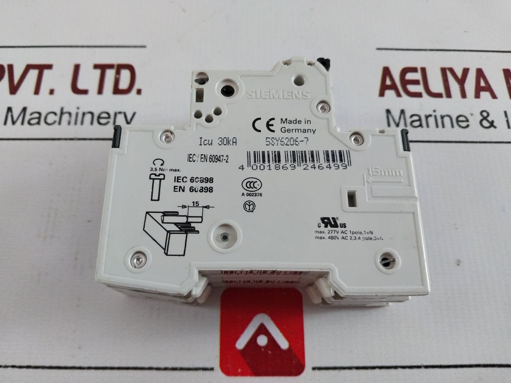 Siemens 5Sy62 Mcb C6 Circuit Breaker – Aeliya Marine Tech®