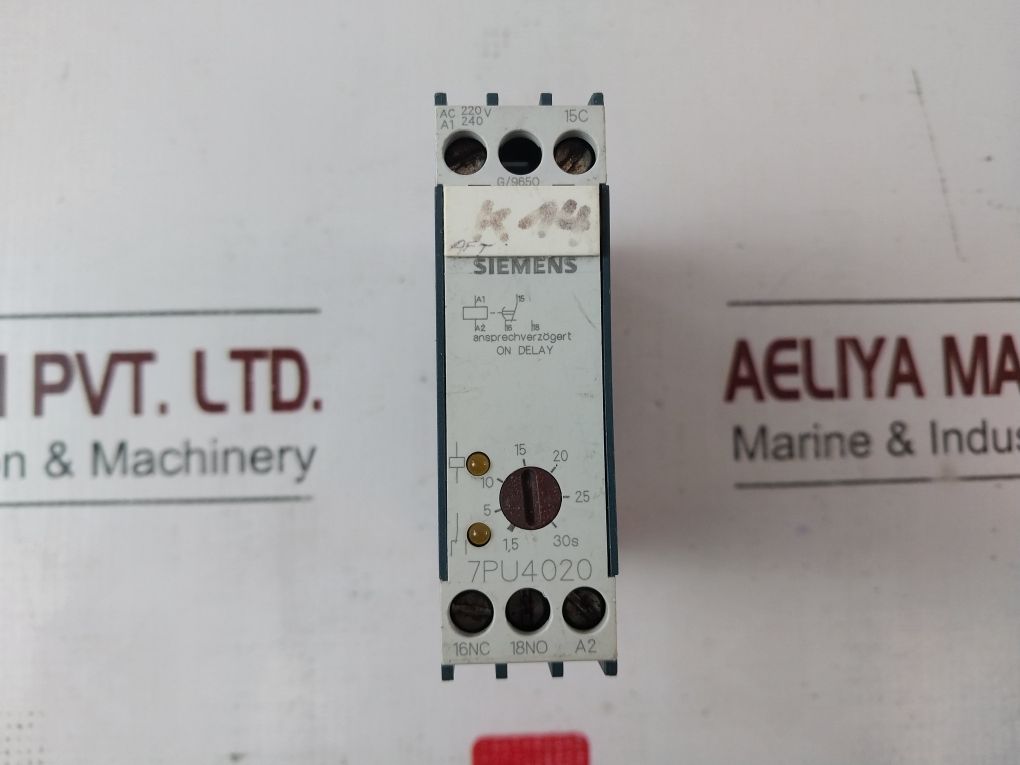 Siemens 7Pu4020 Time Delay Relay 1,5-30S – Aeliya Marine Tech