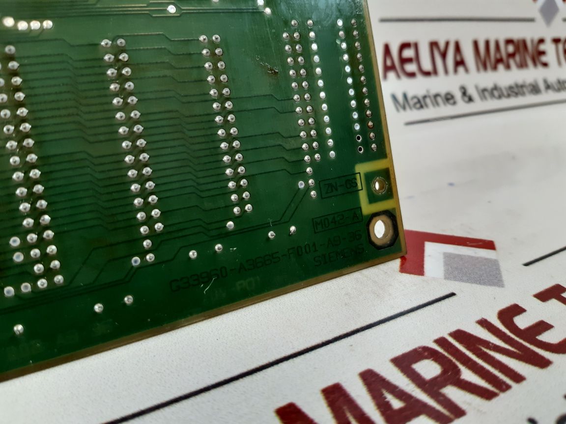Siemens G33960-a3665-f001-a9-36 Pcb Card – Aeliya Marine Tech