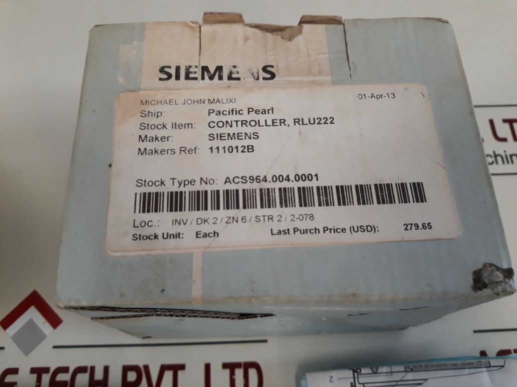 Siemens RLU222 Controller | 24V, 250V Relay | HVAC Applications ...