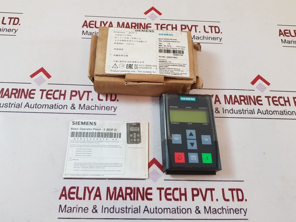 Siemens Sinamics Bop-2 Operator Panel 6Sl3255-0Aa00-4Ca1 – Aeliya ...