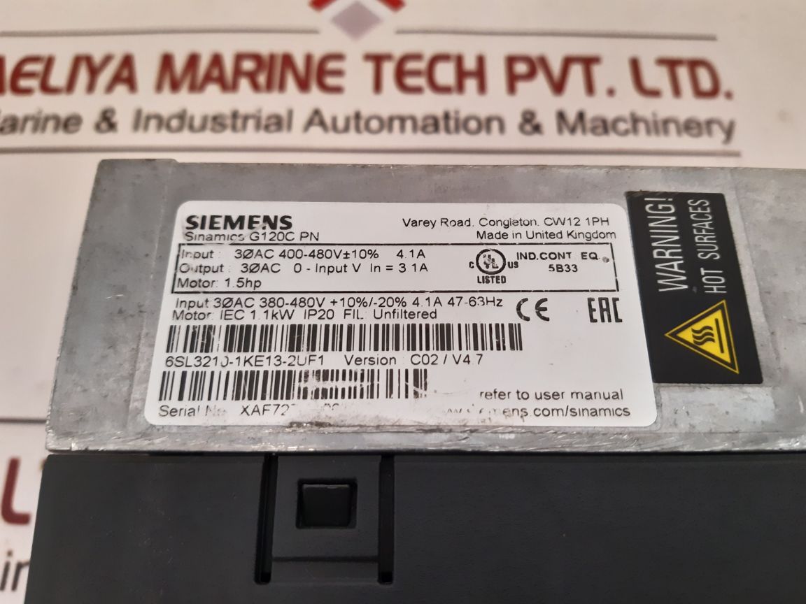 Siemens Sinamics G120C Pn Compact Converters – Aeliya Marine Tech