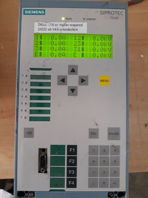 Siemens siprotec 7sj62 overcurrent protection control 7sj6211-5be20 ...