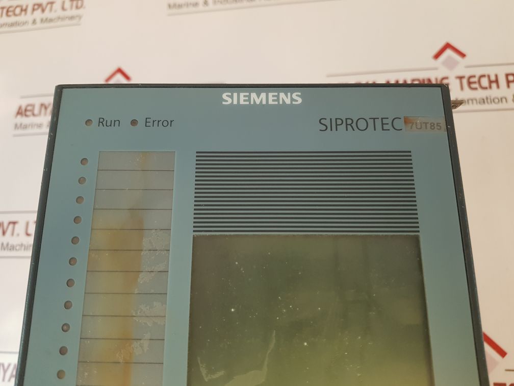 Siemens 7Ut85 Transformer Differential Protection Button Properly Not ...