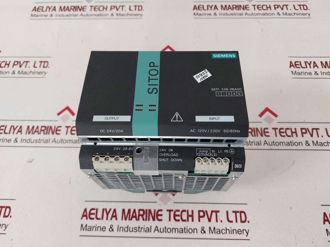 Siemens 6EP1 336-3BA00 – SITOP Modular 24V/20A – Aeliya Marine Tech
