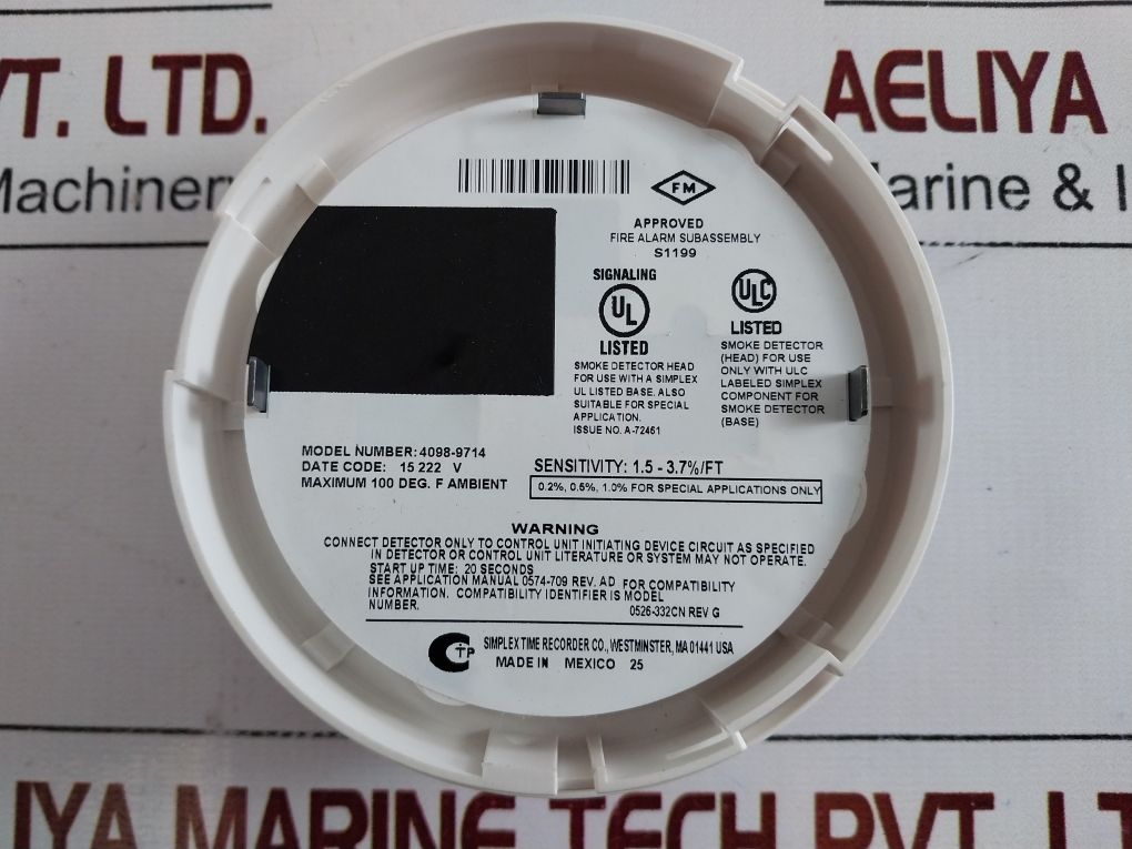 Simplex 4098-9714 Smoke Detector 4098-9714 – Aeliya Marine Tech