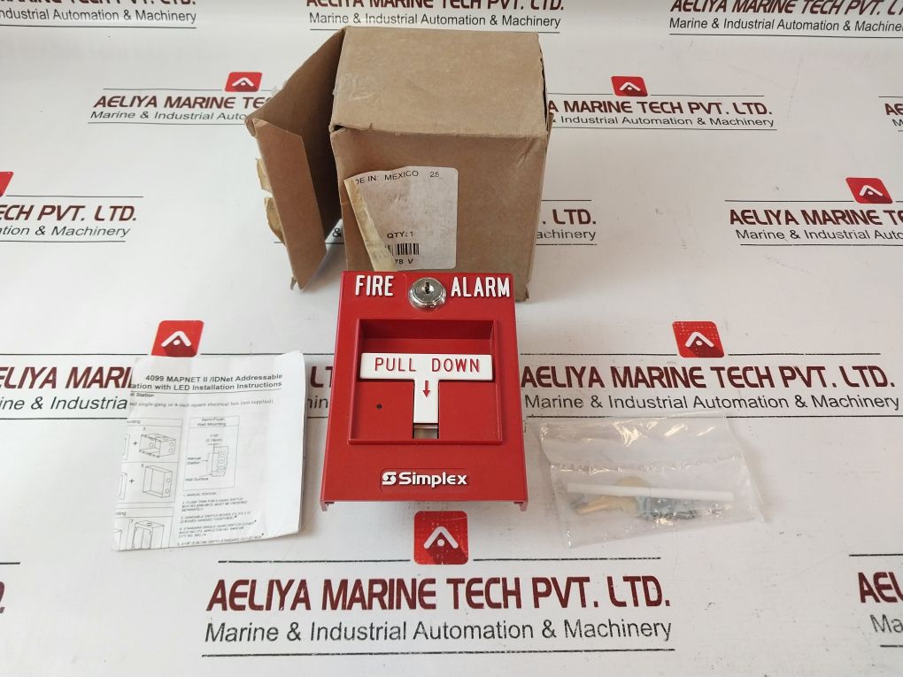 Simplex 4099-9004 Fire Alarm Addressable Manual Station – Aeliya Marine ...