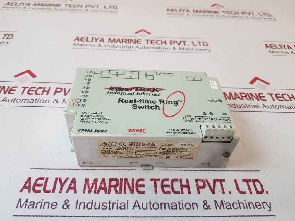 Sixnet Et-9Rs-1-e 1 Ethertrak Industrial Ethernet Real-time Switch Et ...