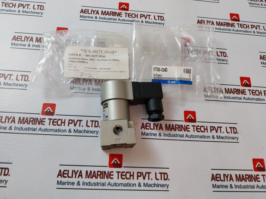 Smc Vt315-024D Solenoid Valve – Aeliya Marine Tech