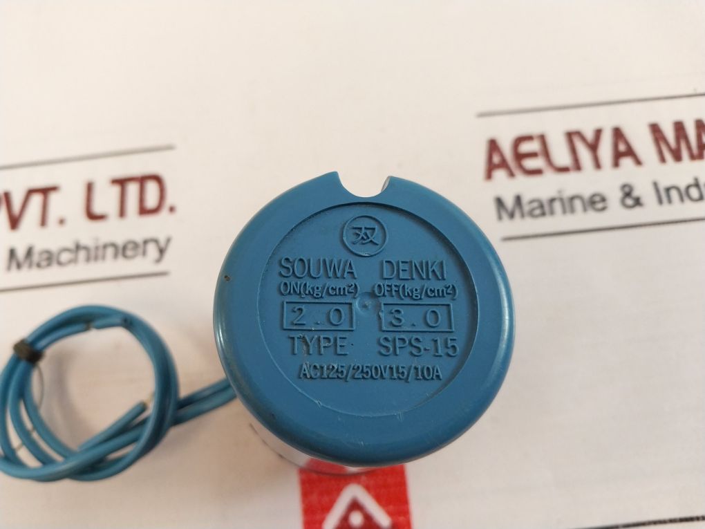 Souwa Denki Sps-15 Pressure Switch Ac 125/250V 15/10A – Aeliya Marine Tech