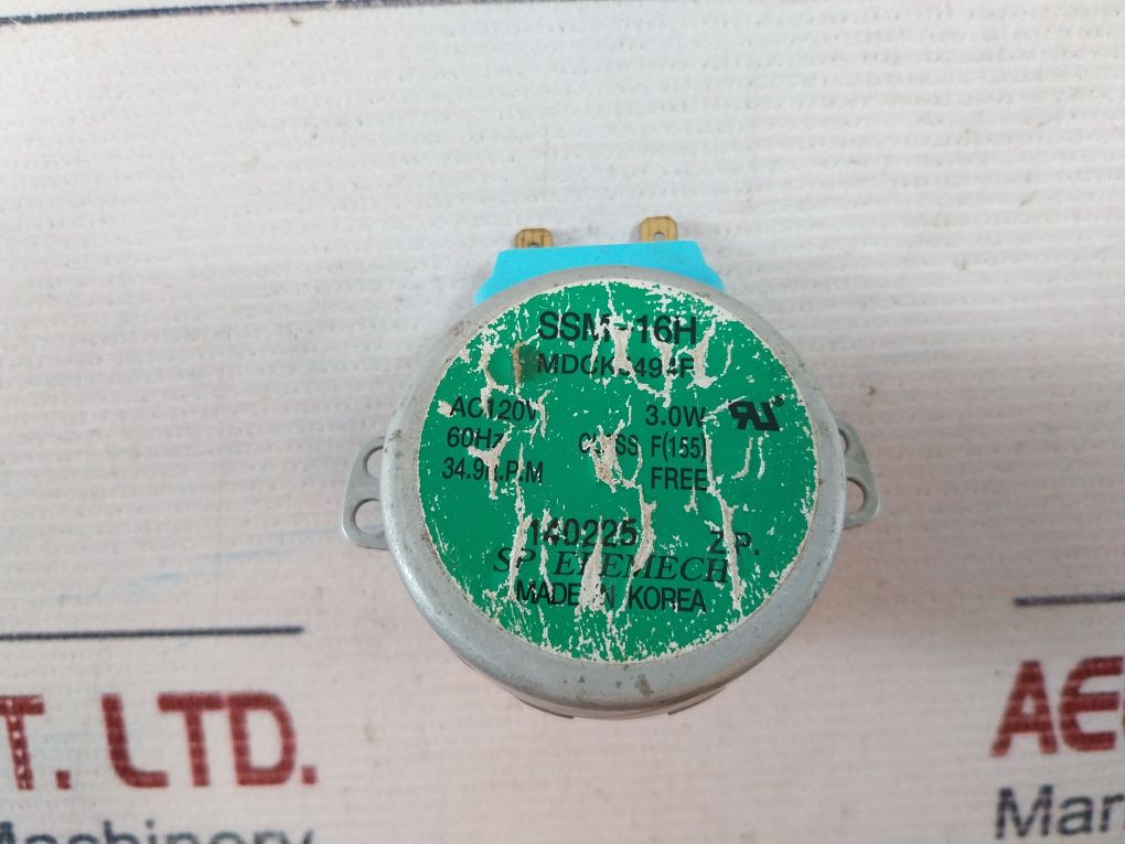 Sp Elemech Ssm-16H Microwave Turntable Motor – Aeliya Marine Tech