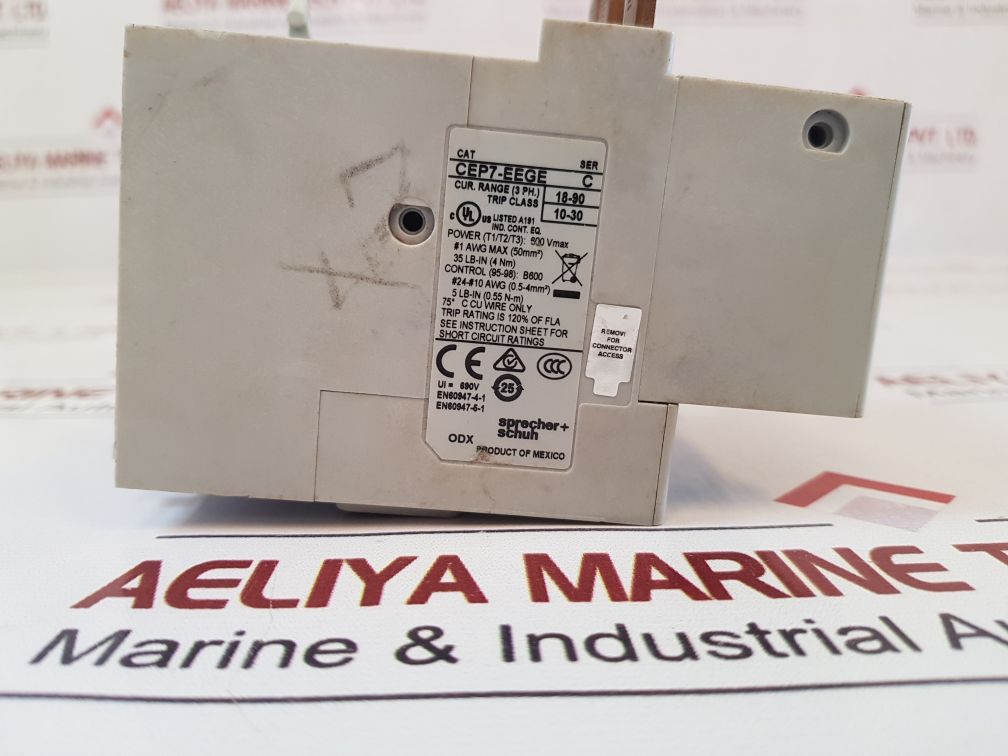 Sprecher+Schuh Cep7-eege Overload Relay – Aeliya Marine Tech®