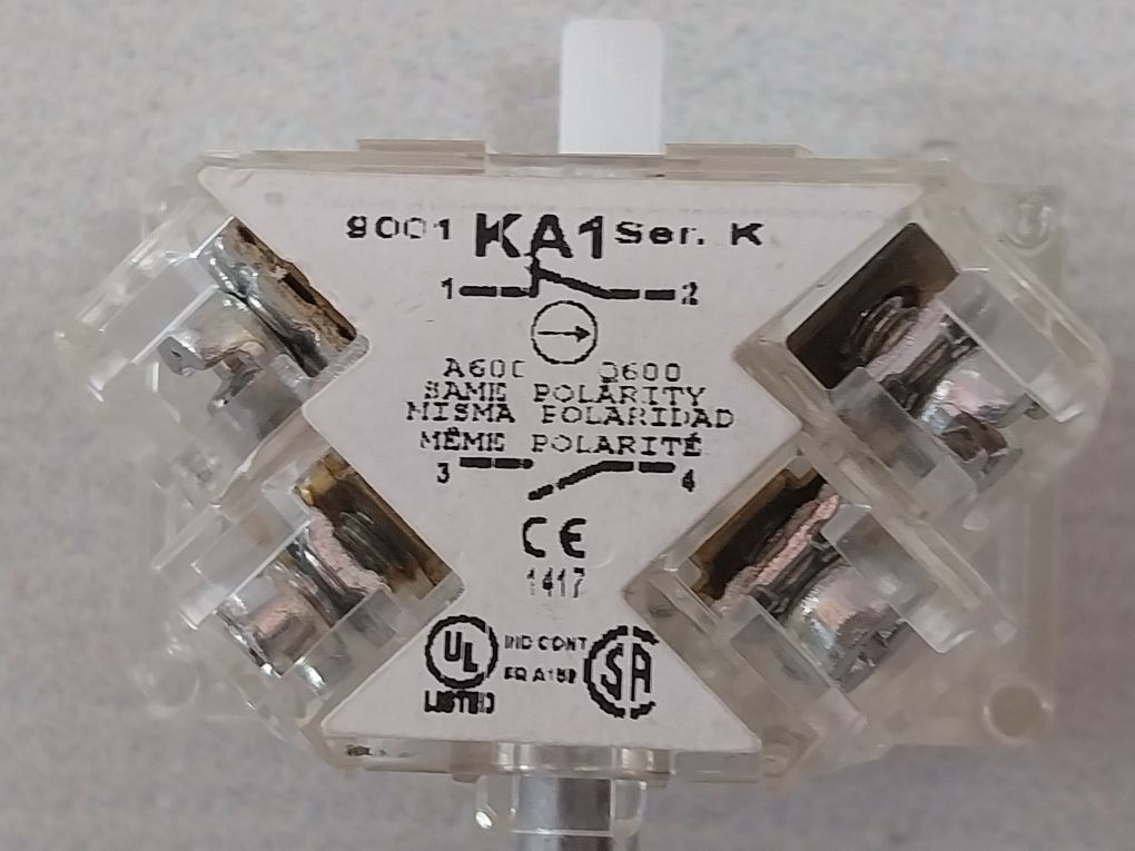 Square-d 9001 Ka1 Standard Contact Block Double Pole 8000000787 Series ...