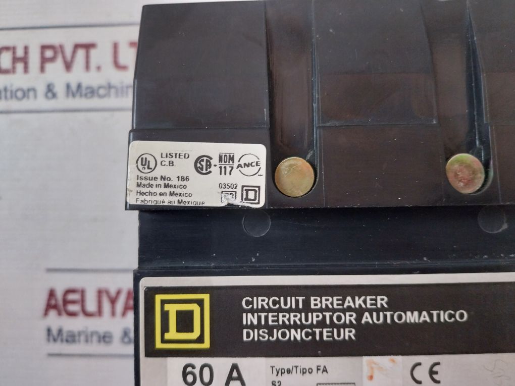 Square D Fh36060 Circuit Breaker 60A 600V – Aeliya Marine Tech