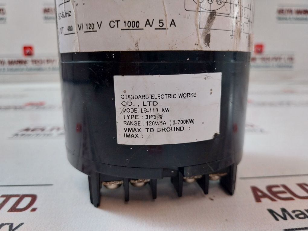 Standard Electric Ls-111 Kw Ac Watt Meter 0-700 Ac – Aeliya Marine Tech