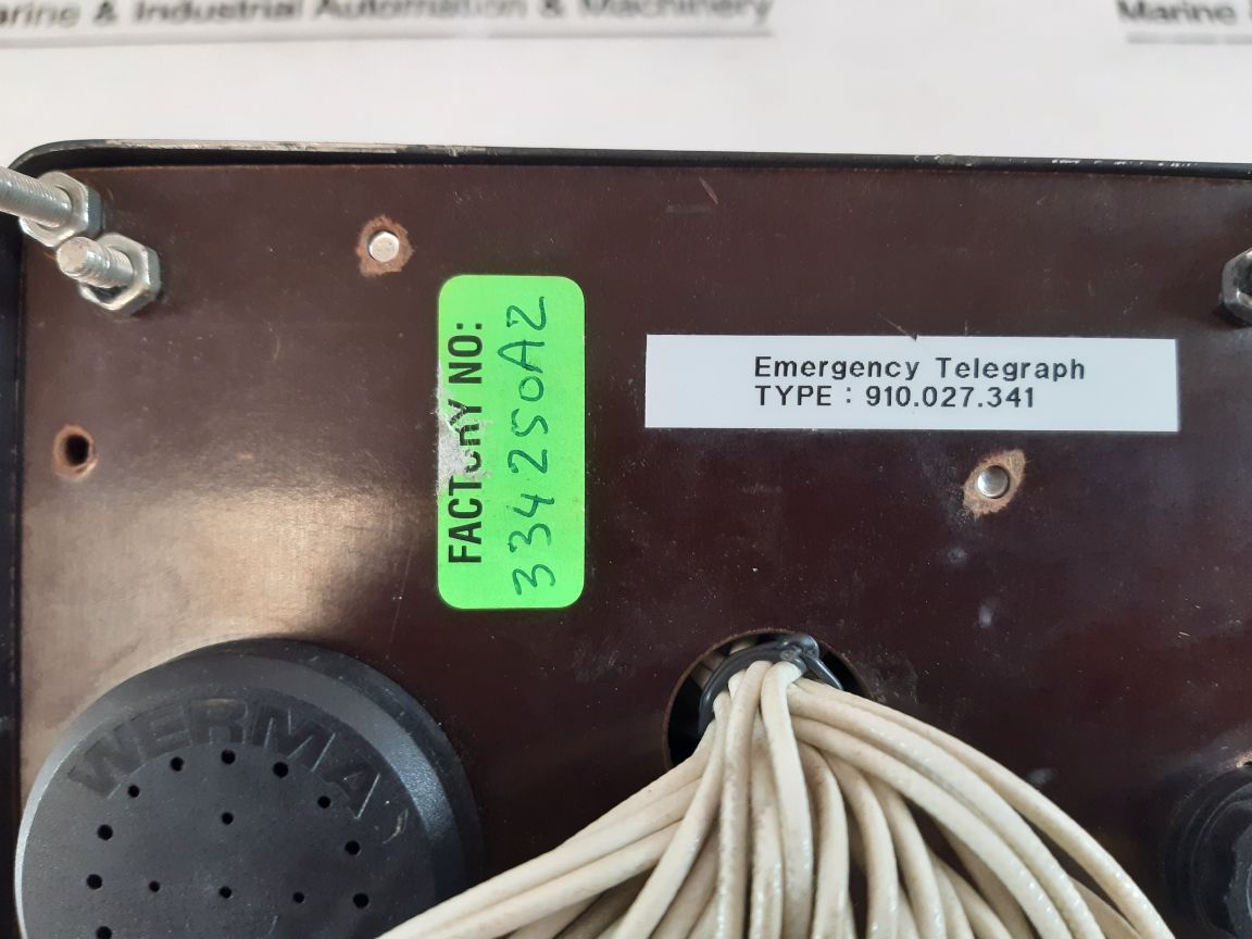 Stork-kwant 910.027.341 Emergency Telegraph – Aeliya Marine Tech