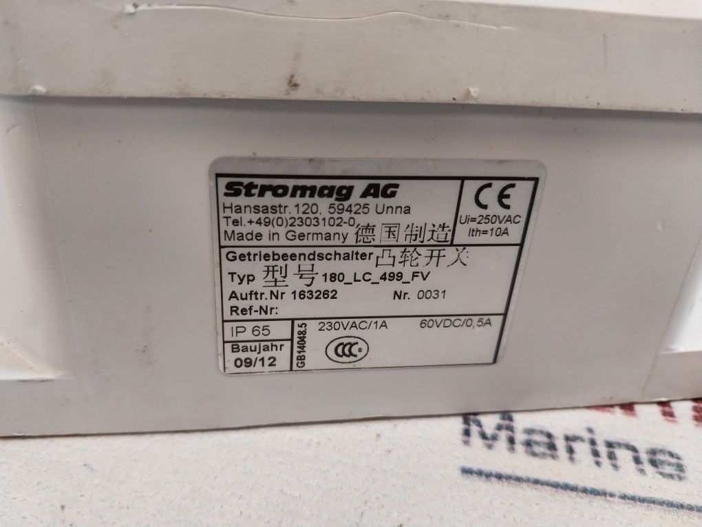 Stromag 180_Lc_499_Fv Light Cam Limit Switch Ip 65 – Aeliya Marine Tech