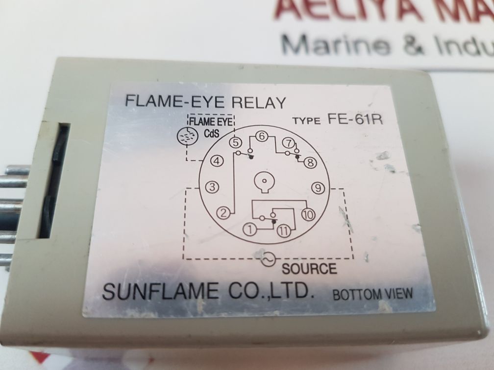 Sunflame Fe-61R Flame-eye Relay Ac100/110V With Base – Aeliya Marine Tech