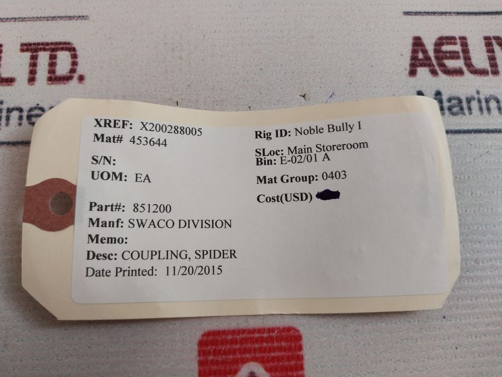 Swaco 851200 Spider Coupling – Aeliya Marine Tech