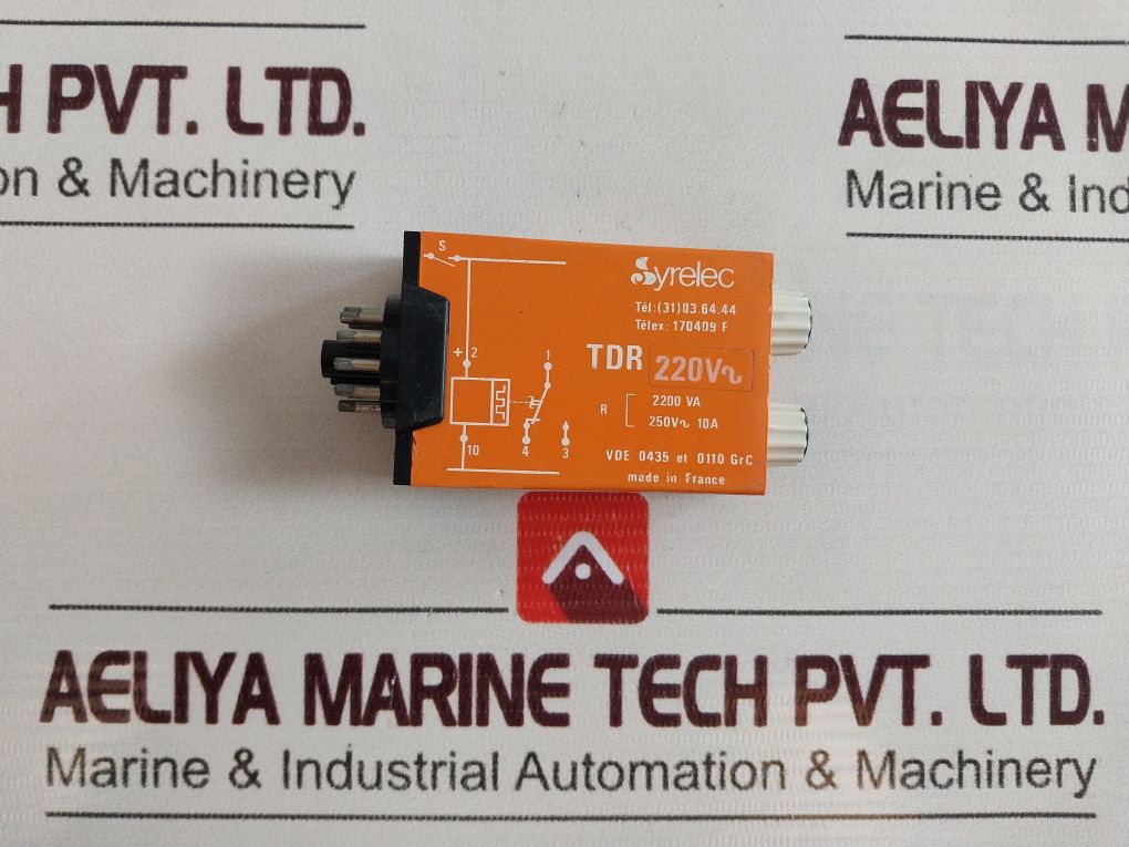 Syrelec Tdr 220V~ Time Delay Relay – Aeliya Marine Tech