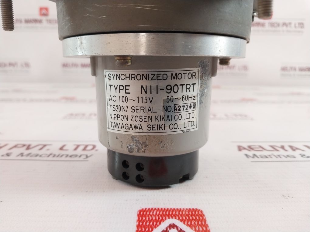 Tamagawa Seiki Nii-90Trt Synchronized Motor With Meter – Aeliya Marine Tech