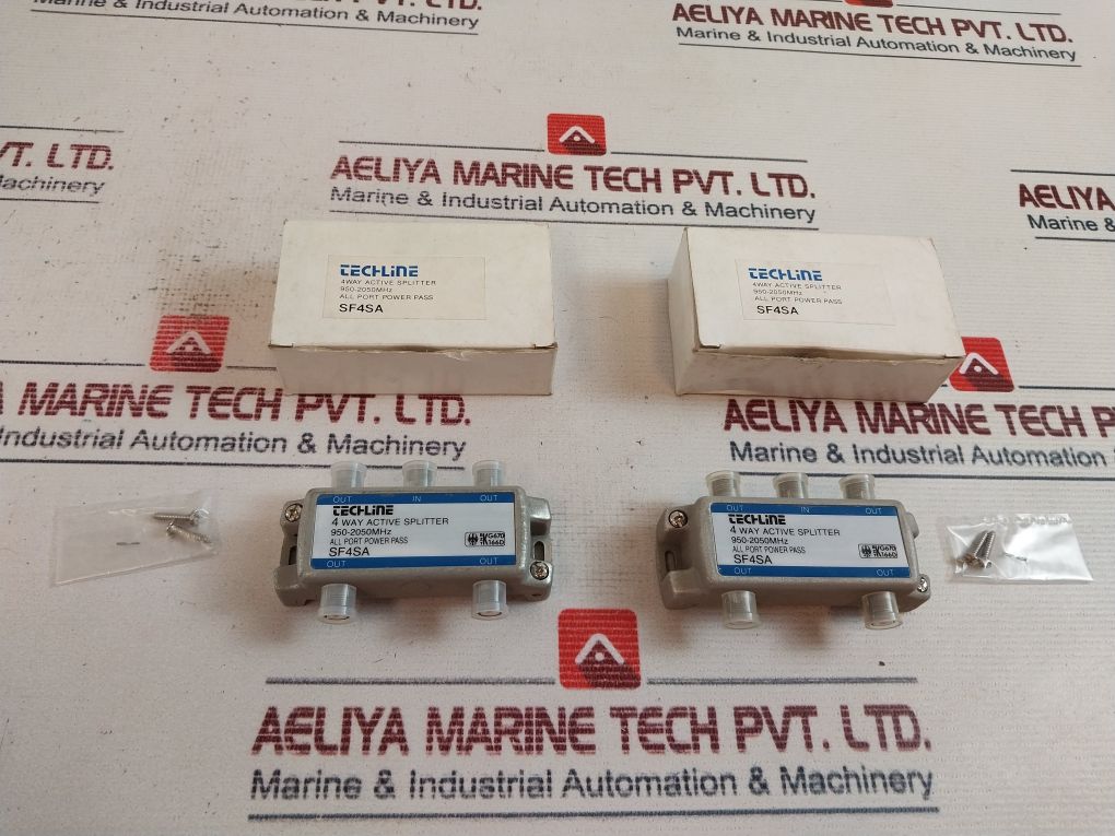 Techline 950-2050Mhz 4 Way Active Splitter – Aeliya Marine Tech