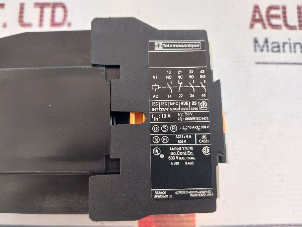 Telemecanique Ca3-dn31Md Contactor Control Relay 10A – Aeliya Marine Tech®