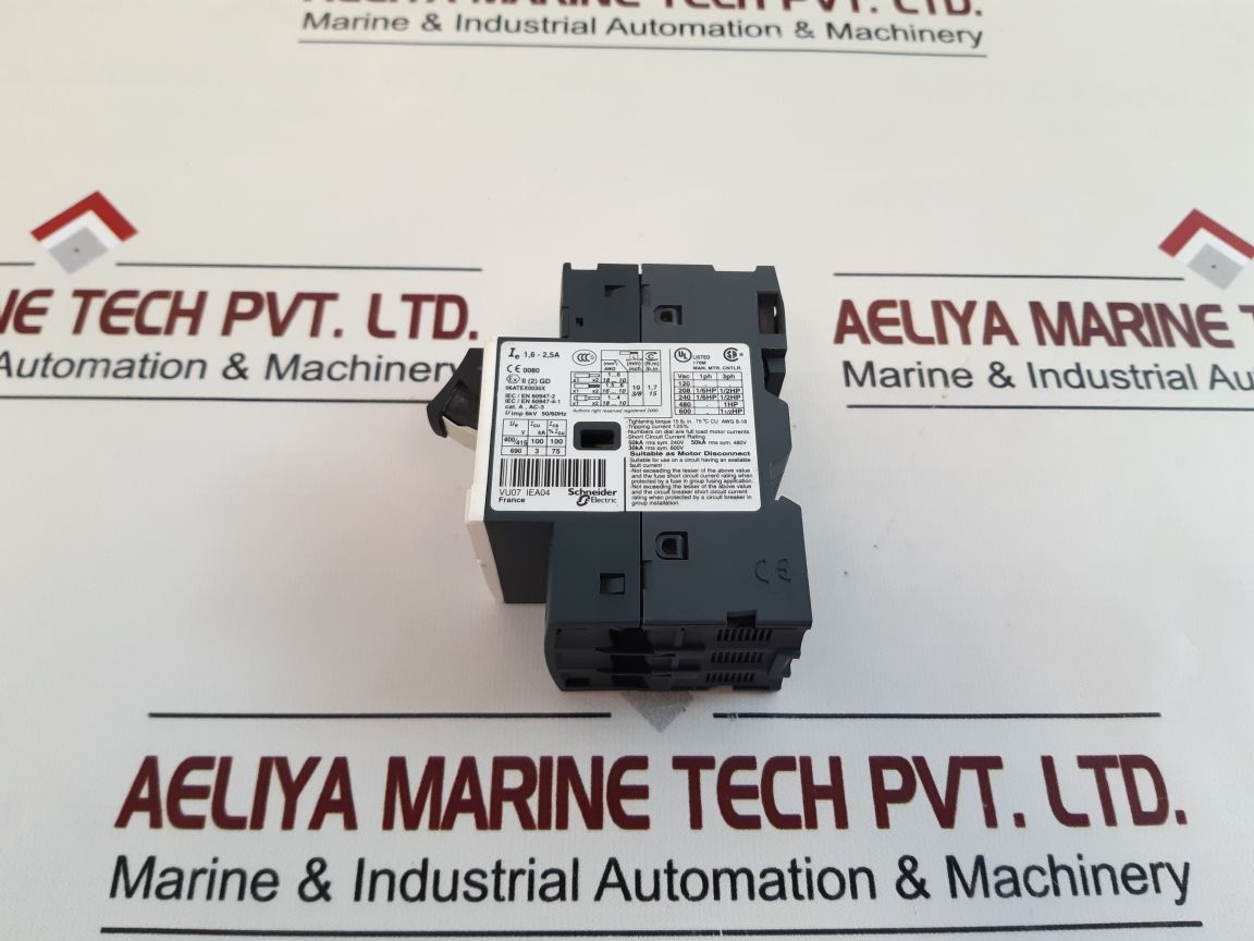 Telemecanique Gv2Me07/1.6-2.5A Motor Circuit Breaker – Aeliya Marine Tech