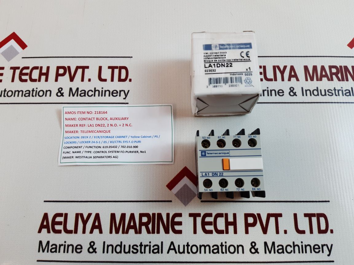 Telemecanique La1 Dn 22 Inst. Contact Block – Aeliya Marine Tech
