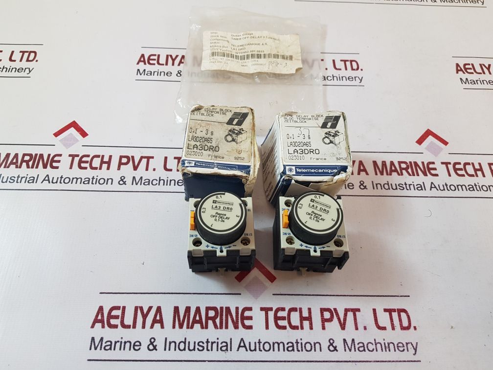 Telemecanique la3 dr0 time delay block – Aeliya Marine Tech