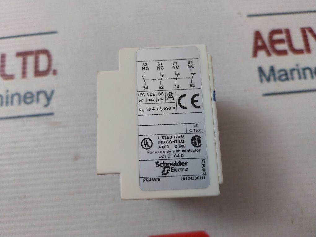 Telemecanique Ladn13 Auxiliary Contact Block – Aeliya Marine Tech