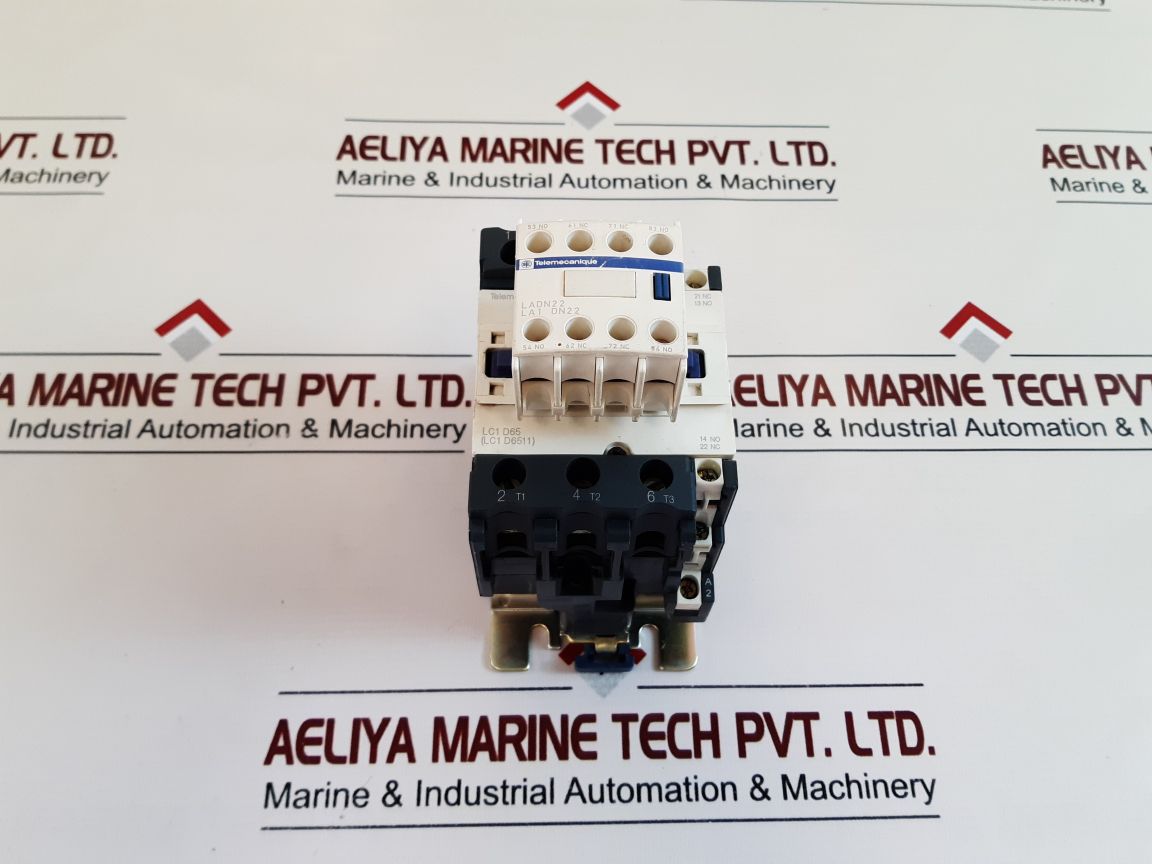 Telemecanique Lc1 D65(Lc1 D6511) Contactor With La1 Dn22 Contact Block ...