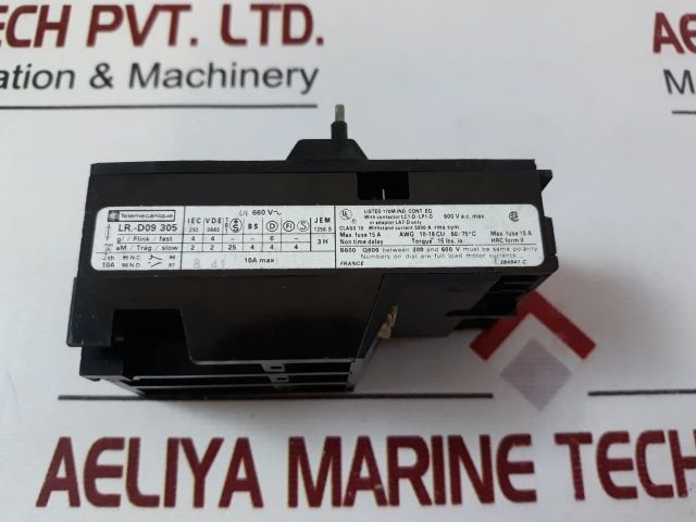 Telemecanique lr.-d09 305 overload relay – Aeliya Marine Tech