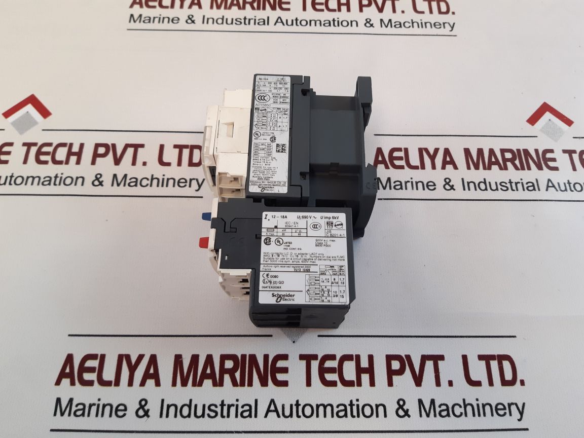 Telemecanique Lrd12 Thermal Overload Relay With Lc1D18 Contactor ...
