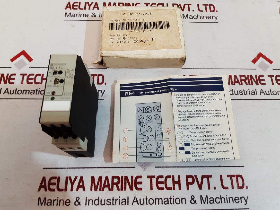 Telemecanique Re 4 Tl Electronic Timer Re 4 Tl11Bu – Aeliya Marine Tech