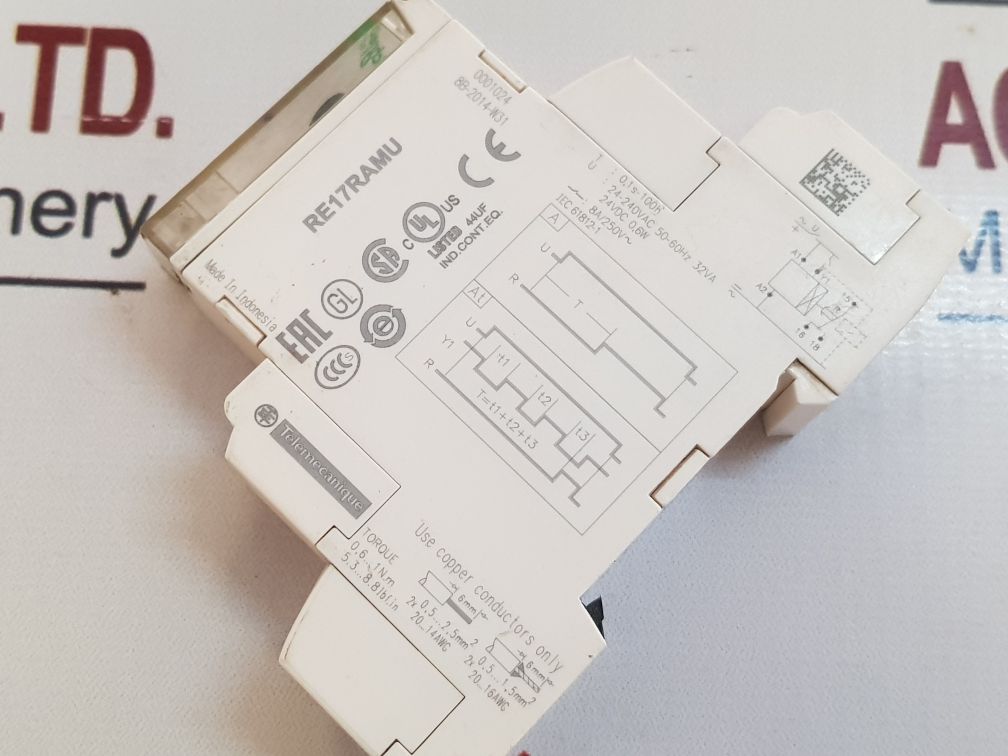 Telemecanique Schneider Electric Re17Ramu Modular Timing Relay – Aeliya ...