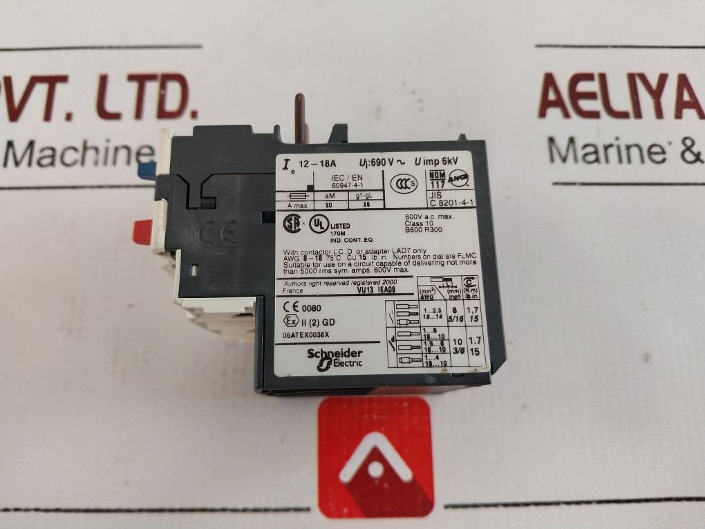 Telemecanique Lrd21 Overload Relay – Aeliya Marine Tech