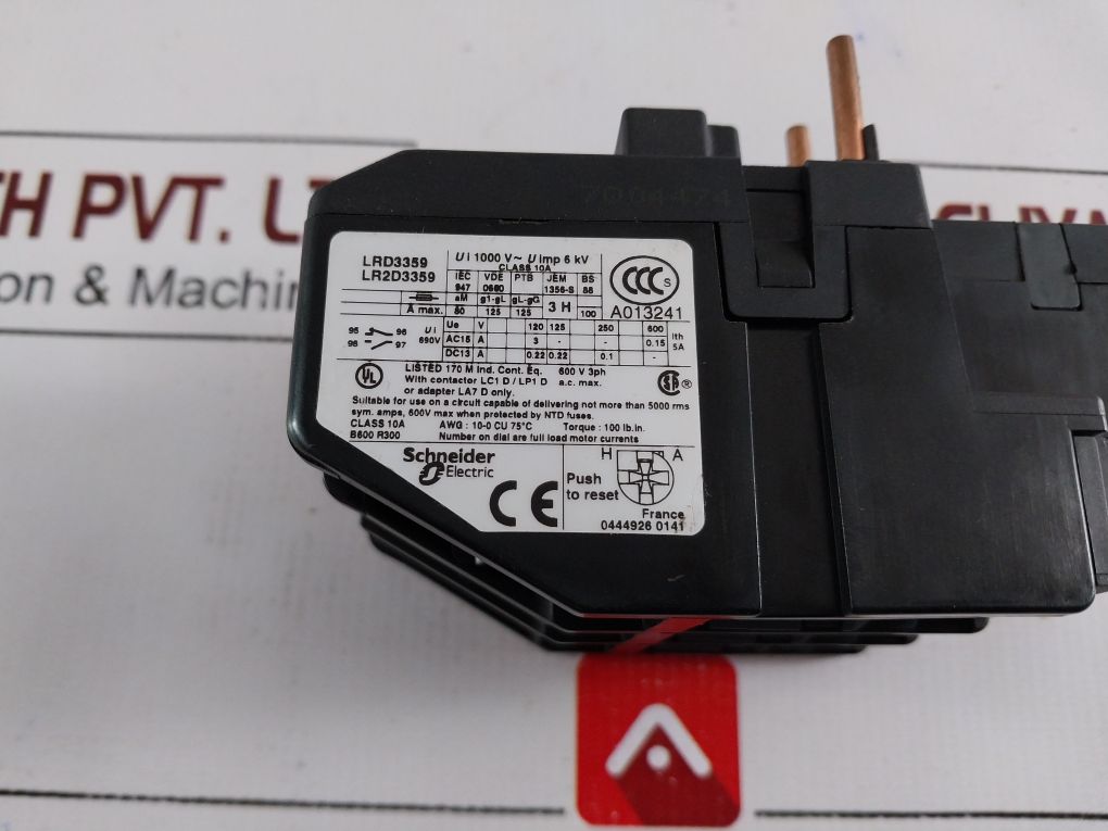 Telemecanique Lrd33 Thermal Overload Relay – Aeliya Marine Tech