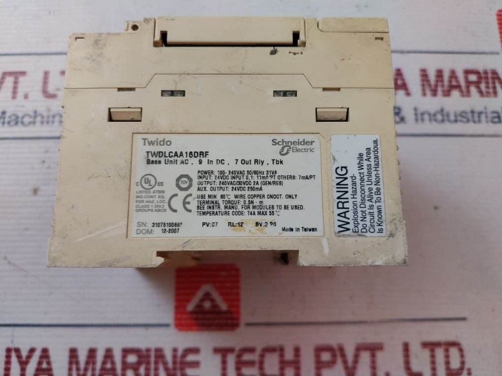 Telemecanique Twdlcaa16Drf Compact Base Plc Controller 24Vdc – Aeliya ...