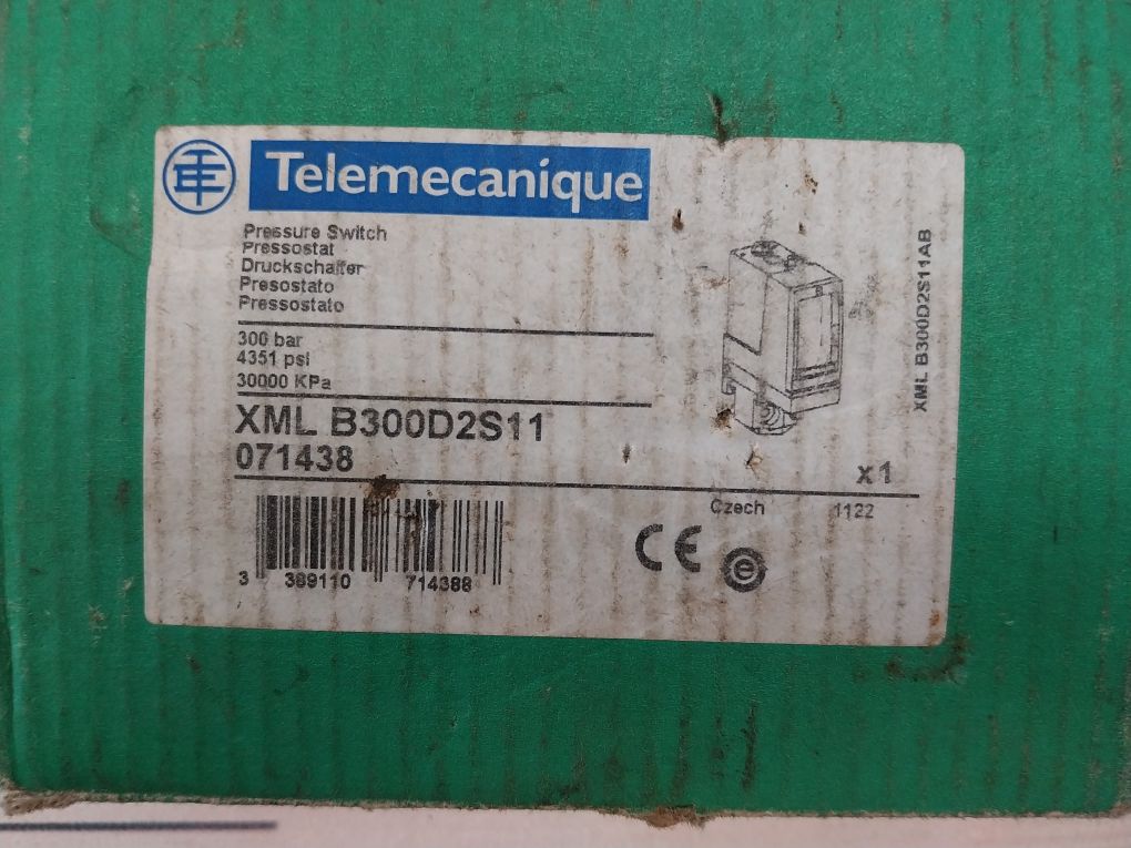 Telemecanique Xml B300D2S11 Pressure Switch 22-300 Bar Ip66 – Aeliya ...