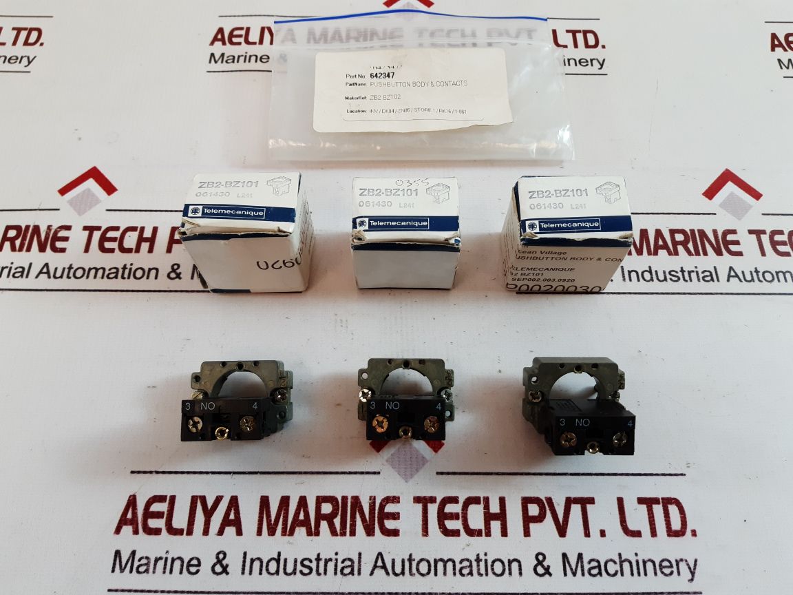 Set of 3x Telemecanique zb2-be101 contact block – Aeliya Marine Tech