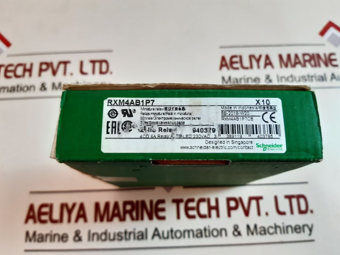 Telemecanique/Schneider Electric Rxm4Ab1P7 Miniature Relay – Aeliya Marine Tech