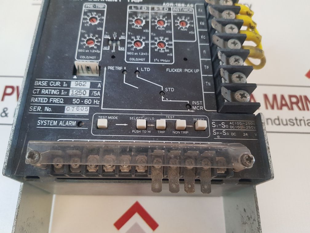 Terasaki Aor-1Bs-as Over-current Trip Io: 962 A – Aeliya Marine Tech