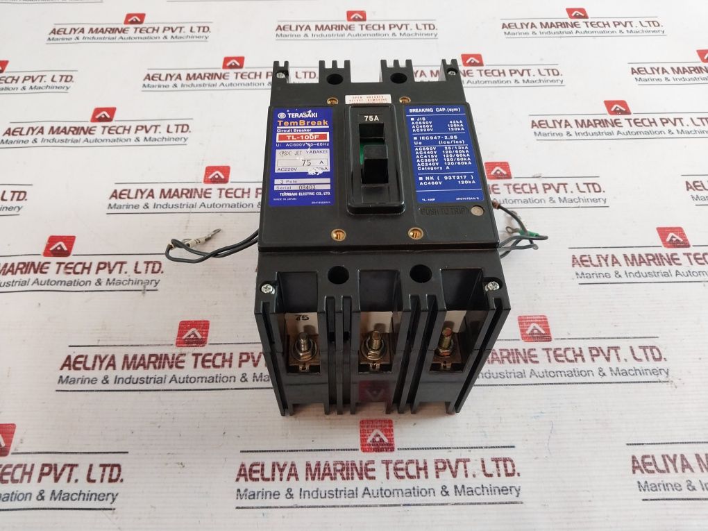 Terasaki Electric Tl-100F 3 Pole Tembreak Shunt Trip Circuit Breaker ...
