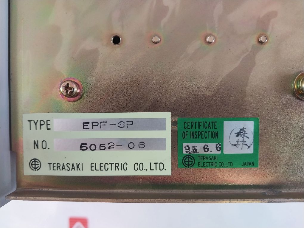 Terasaki Electric Epf-3P Automatic Load Sharing Device – Aeliya Marine ...
