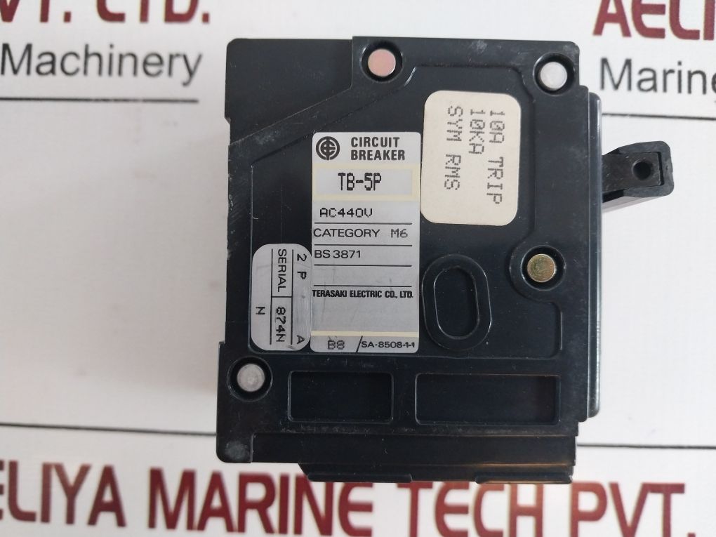 Terasaki Tb-5P Circuit Breaker Ac440V 10A – Aeliya Marine Tech®